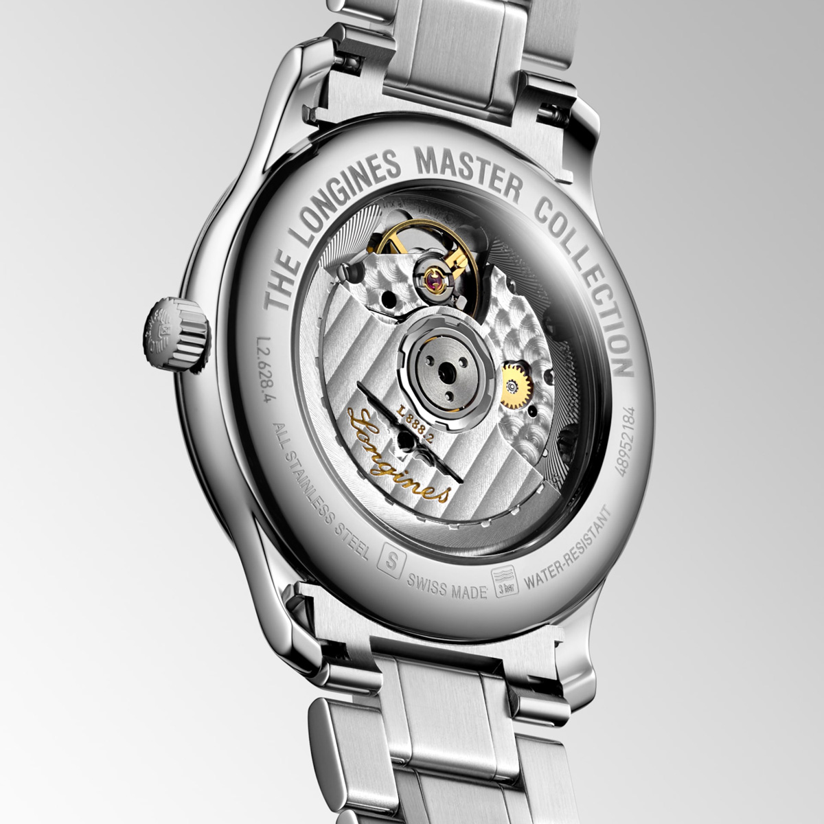 Longines Master Collection 38.5mm Silver Dial Stainless Steel Band ...